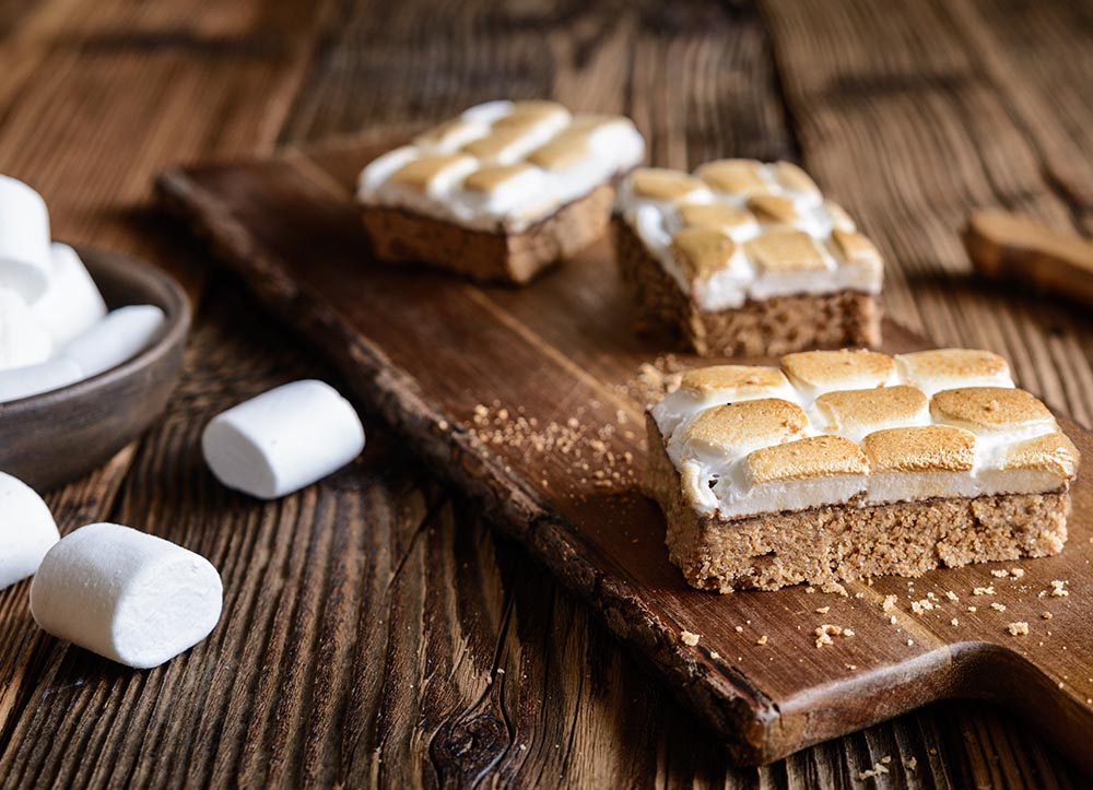 Fluffernutter Bars - Peanut Butter Marshmallow Dessert Blondie Recipe ...