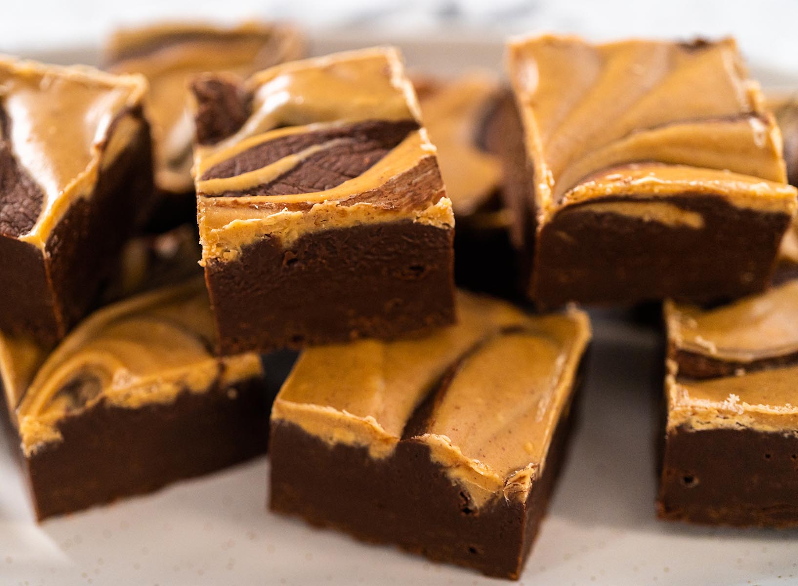 Tiger Butter Fudge - Swirled Homemade Peanut Christmas Candy – ChocZero