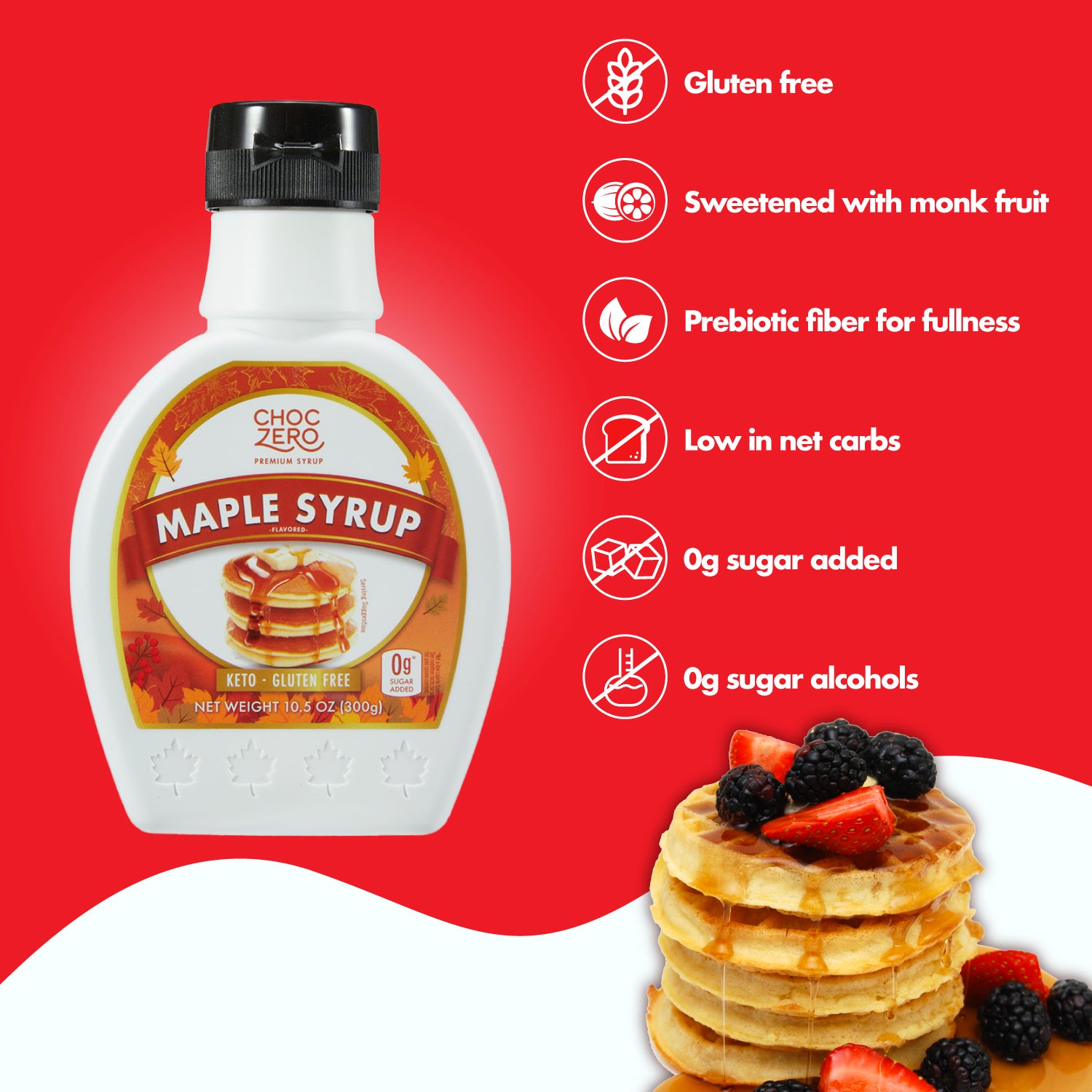 Keto Maple Syrup - Sugar Free, Low Carb – ChocZero