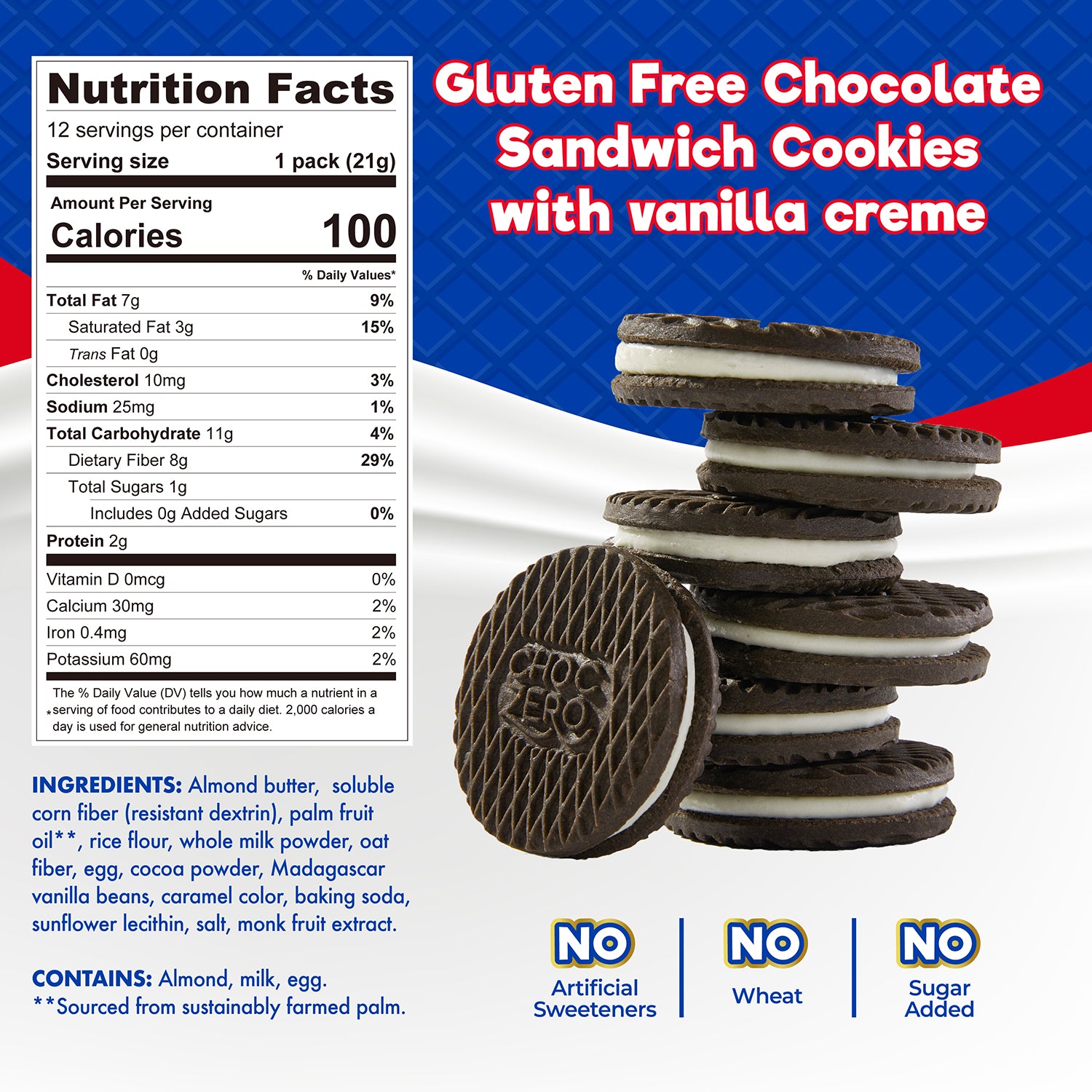 Keto Chocolate Sandwich Cookies & Vanilla Creme - Gluten Free Dunkies ...