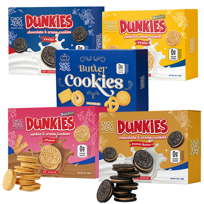 Dunkies Sandwich Cookie Sampler Pack - Five Cookies in One Bundle ...