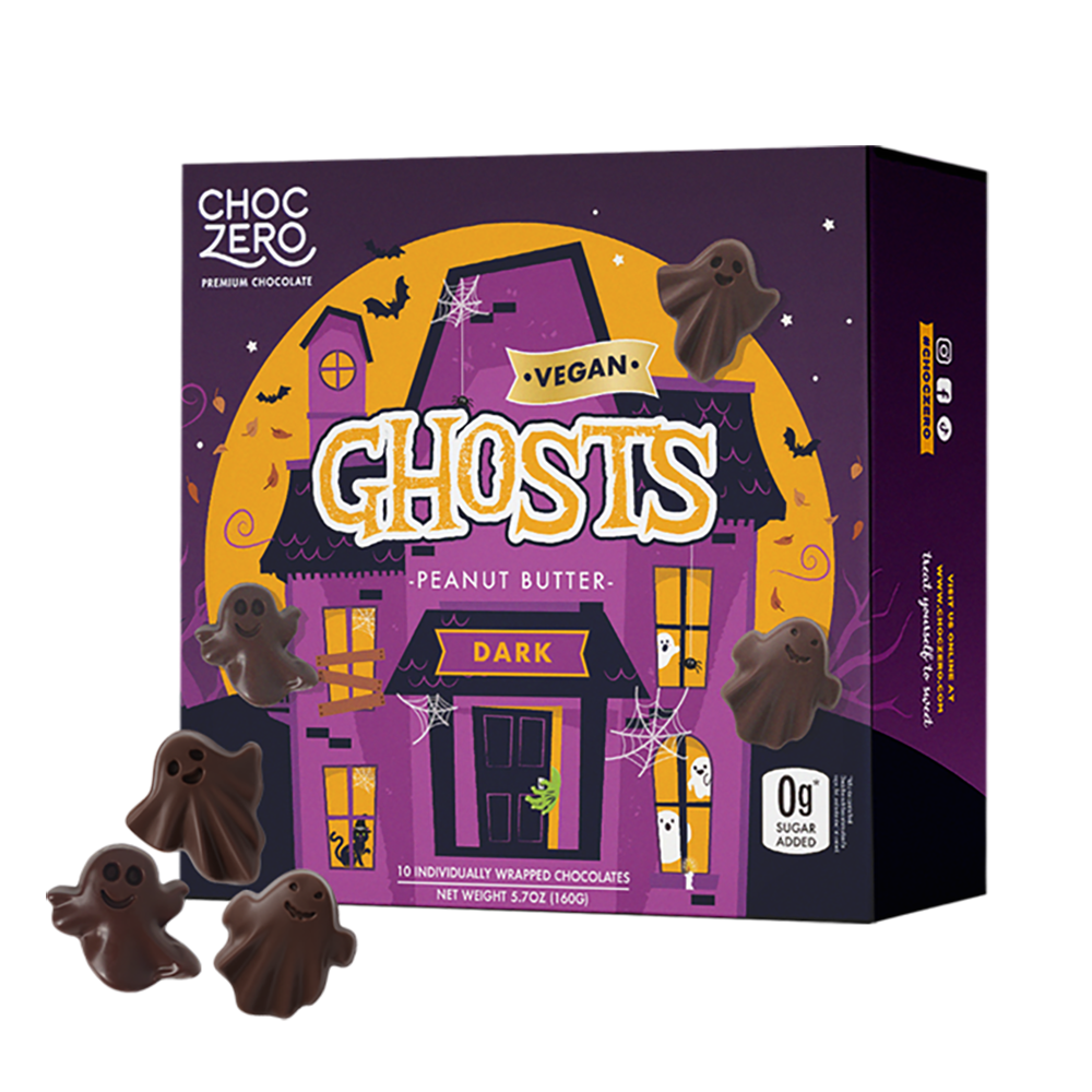 Healthy Halloween Candy - Sugar-Free White Chocolate PB Ghosts – ChocZero