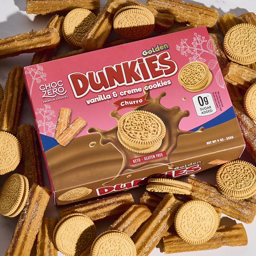 Gluten Free Churro Sandwich Cookies - Vanilla Cinnamon – ChocZero