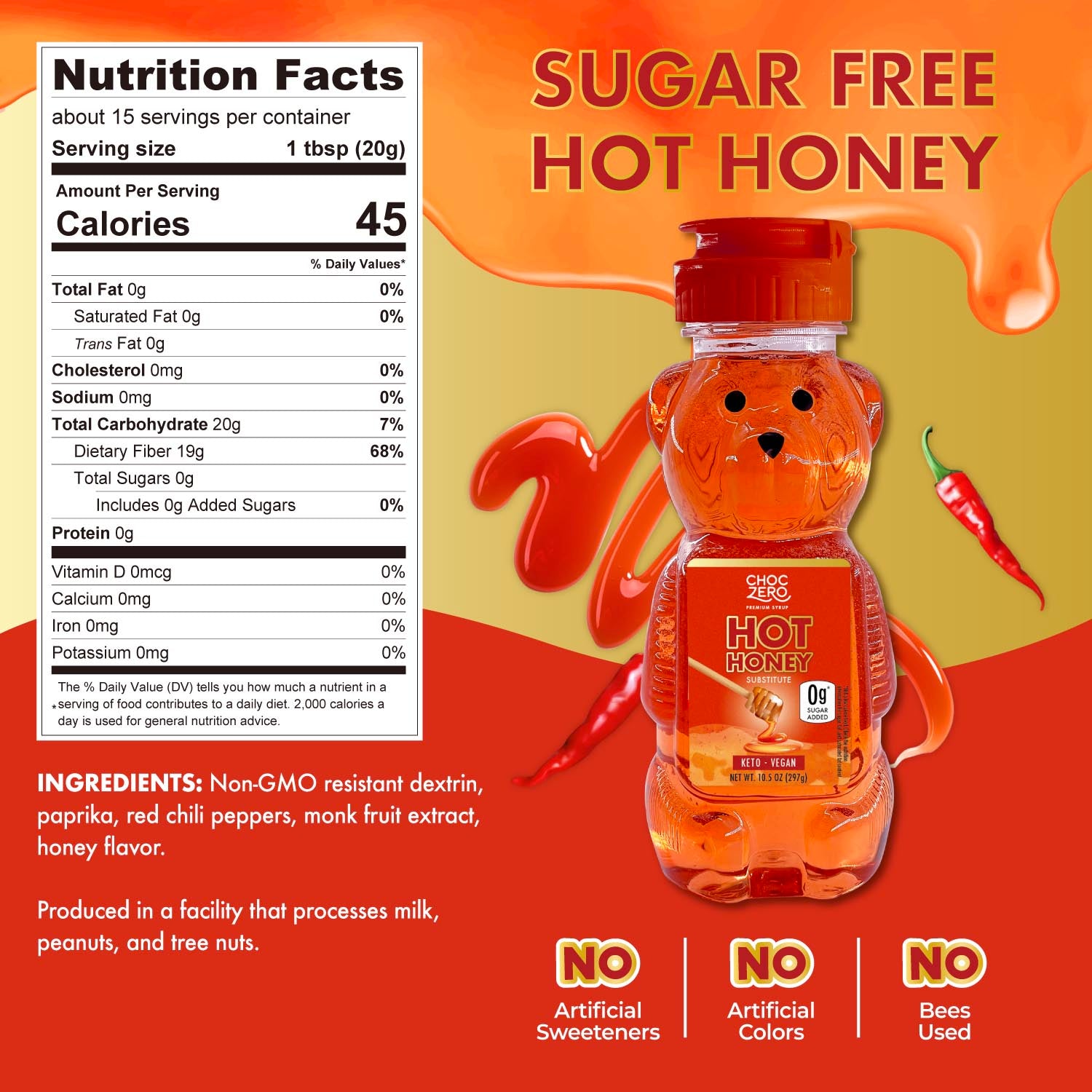 Keto Hot Honey - Vegan Spicy Honey Substitute, Sugar Free – ChocZero