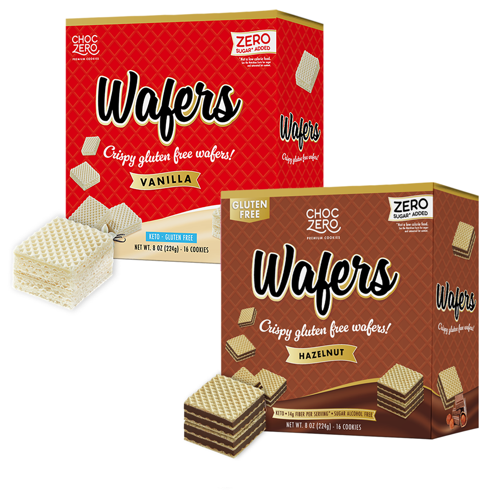 No Sugar Added Wafer Cookie Sampler – Gluten Free & Keto Friendly Pack ...